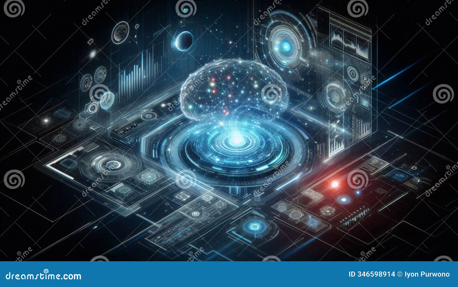 Futuristic AI Concept for Data Science and Analytics, Aesthetic ...