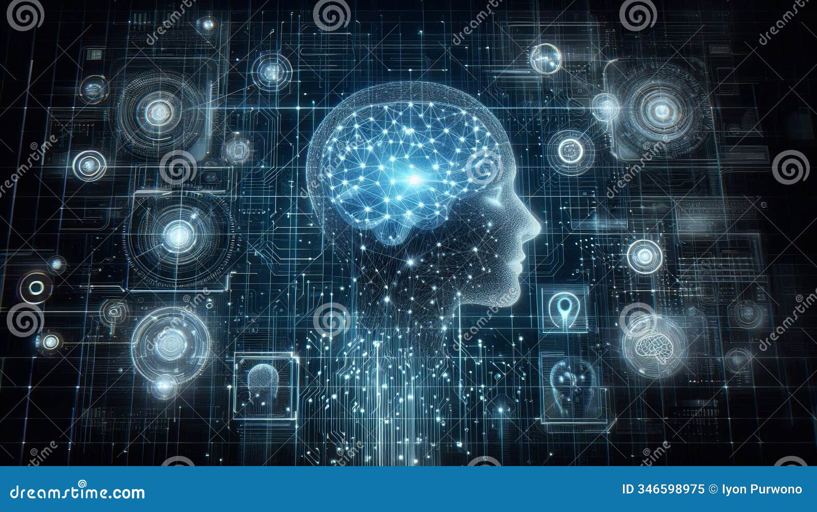 Futuristic AI Concept for Data Science and Analytics, Aesthetic ...