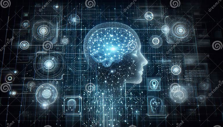 Futuristic AI Concept for Data Science and Analytics, Aesthetic ...