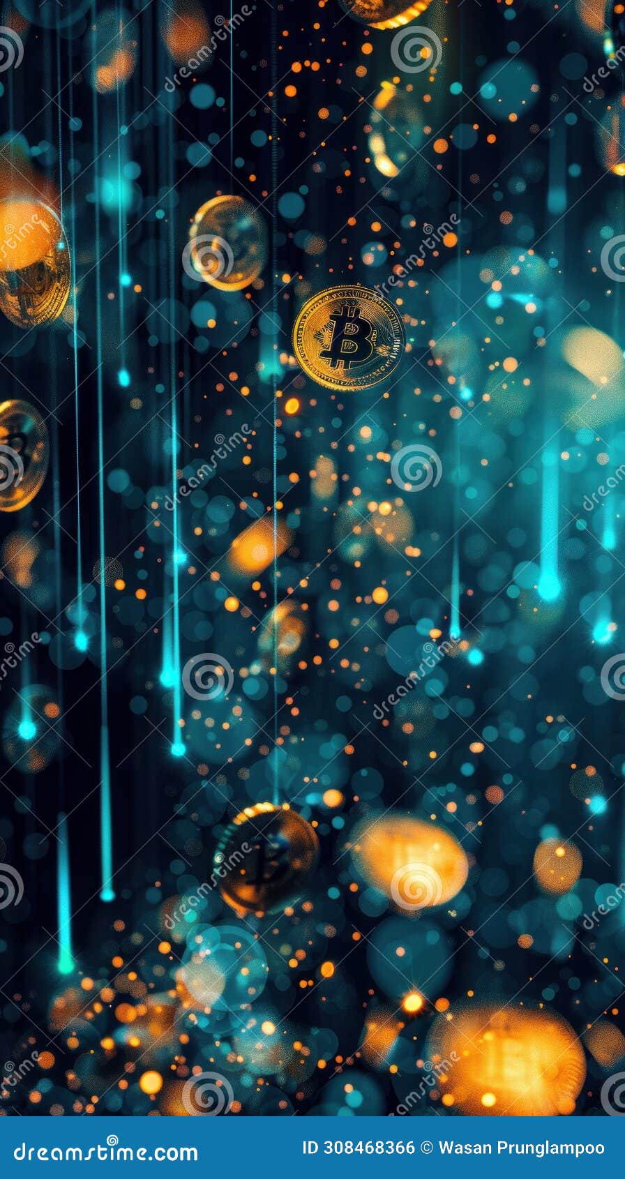 A Futuristic AI Generated Visualization of Cryptocurrency Growth ...