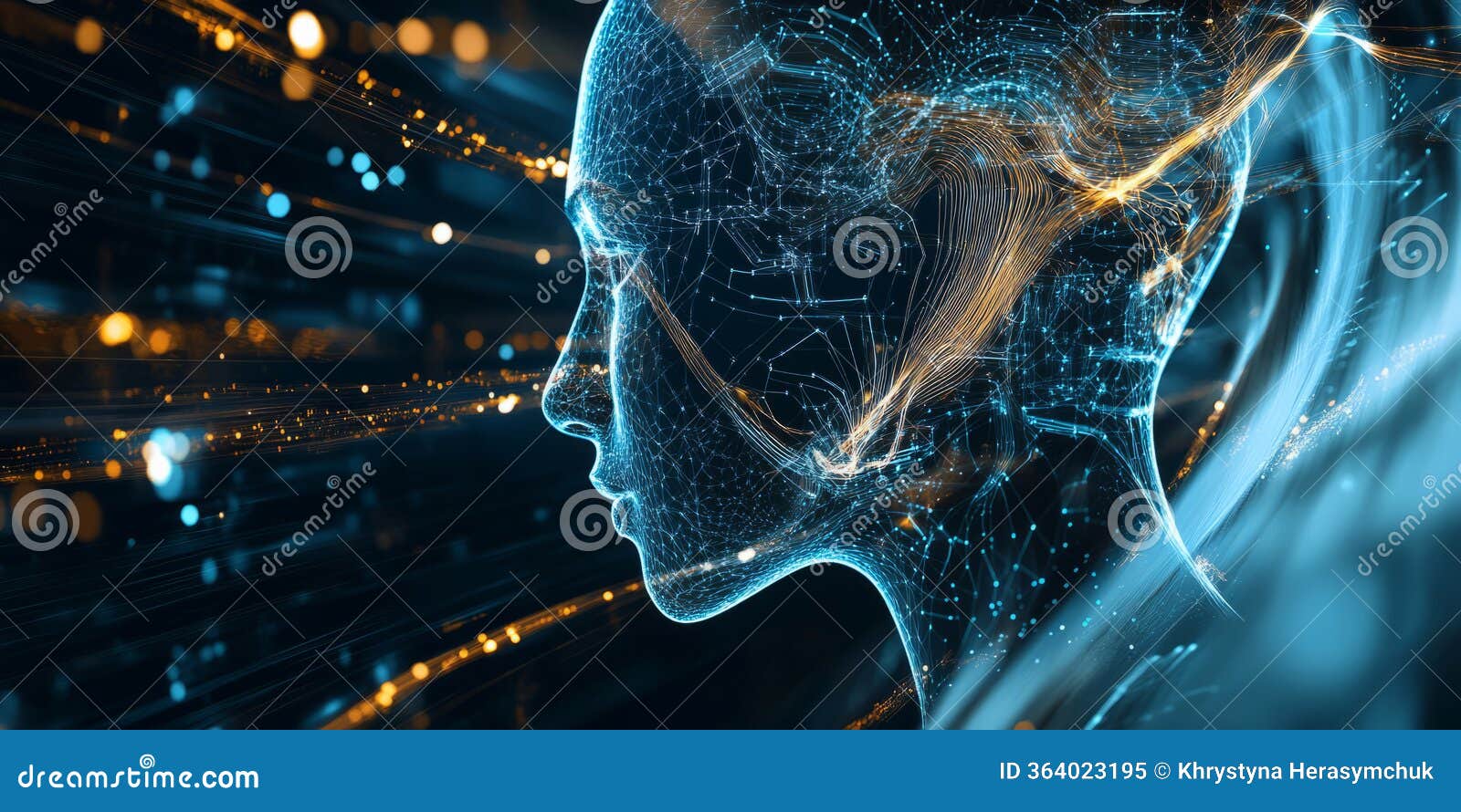 A Futuristic AI-powered Deepfake Detection System, Displaying Glowing ...