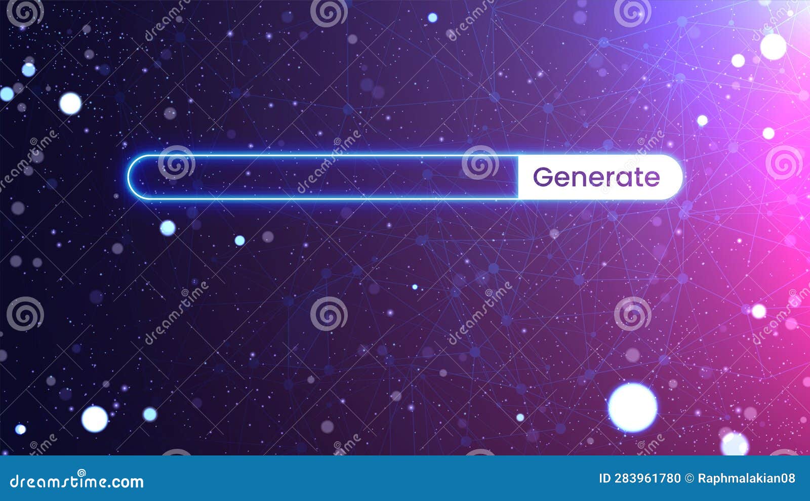 Futuristic AI Prompt Illustration. High-tech Background Concept Stock ...