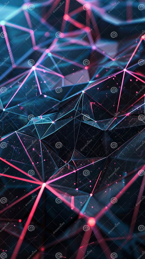 Futuristic AI Technology Background with Abstract Patterns, Neural ...