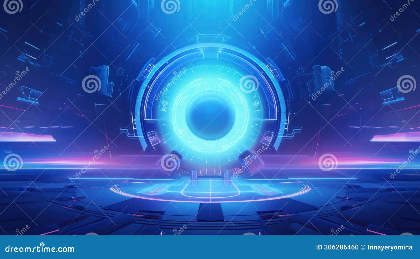 Futuristic AI-themed Background for Web Design. High-Tech Interface ...