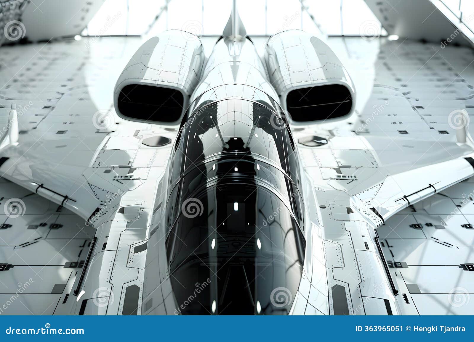 Advanced Spaceship Exploring The Vastness Of Space With Glowing ...