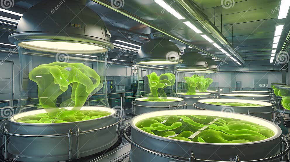 Futuristic Algae Fuel Processing Lab Showcasing Innovative Technology ...