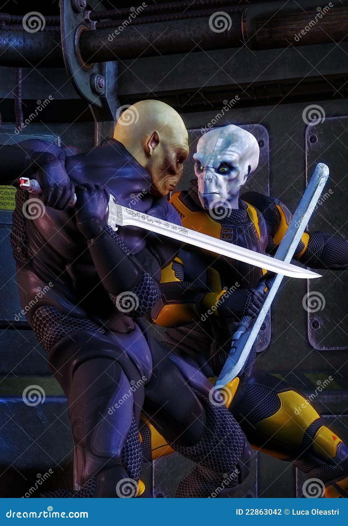 Set Of Alien Soldier In Battle Helmet And Paratrooper Beret. Design ...