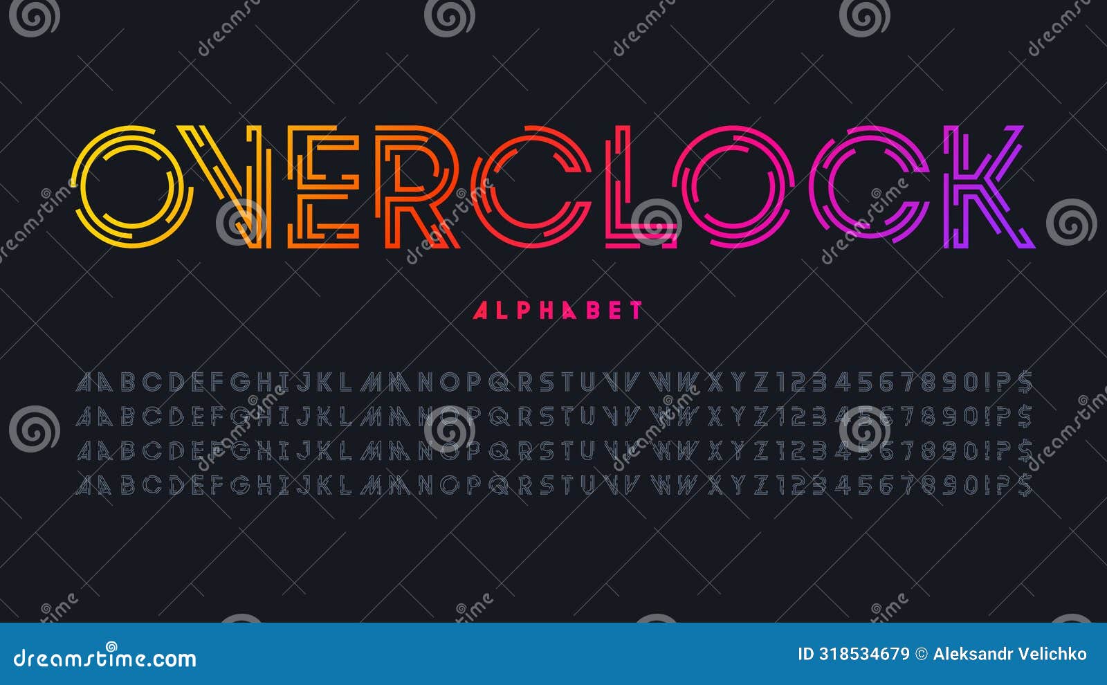 Futuristic Alphabet Design, Character Set, Typography, Letters and ...