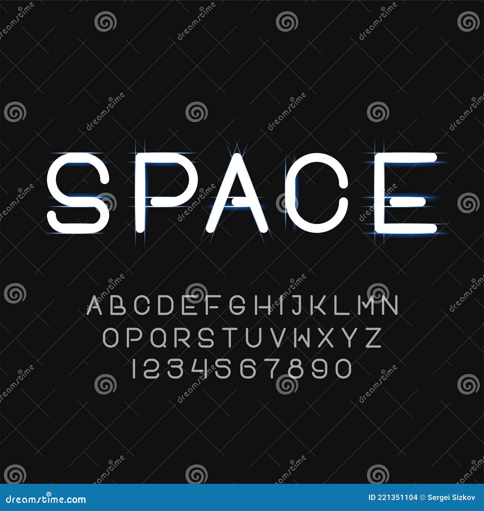 Futuristic Alphabet Font. Thin ABC Letters and Numbers Stock Vector ... Futuristic Alphabet Font. Thin ABC Letters and Numbers Stock Vector ...