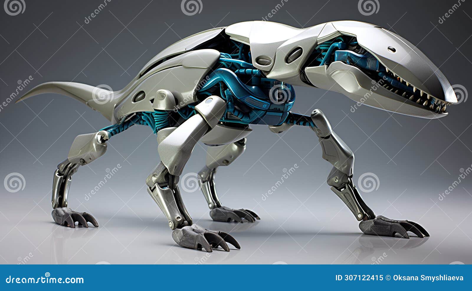 Futuristic Animal Robot. AI Illustration. Stock Image - Image of ...