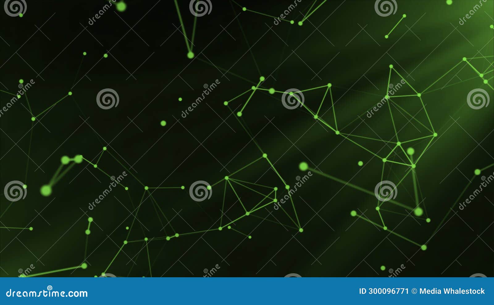 Futuristic Animation with Glowing Triangles in Slow Motion, Seamless ...