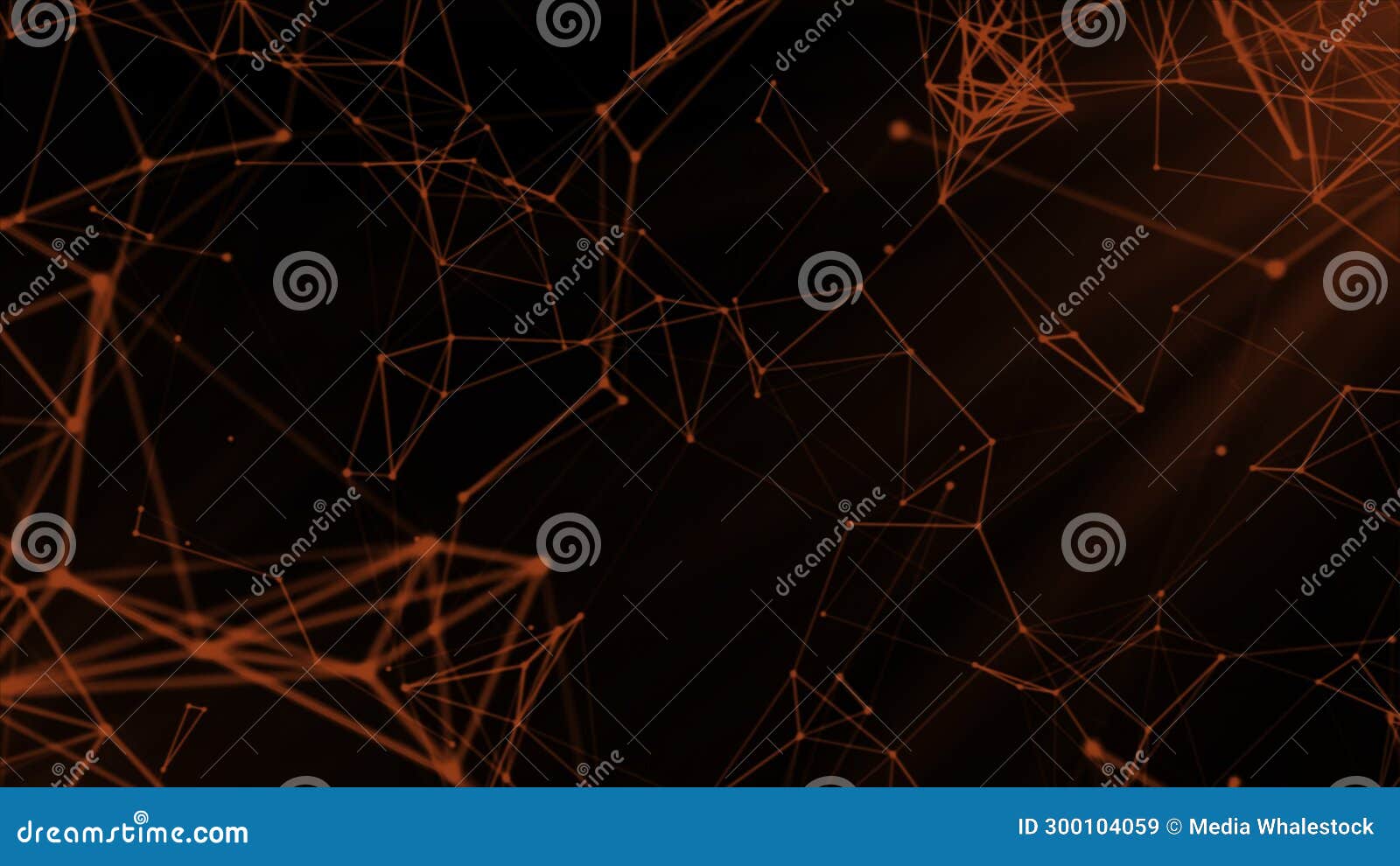 Futuristic Animation with Glowing Triangles in Slow Motion, Seamless ...