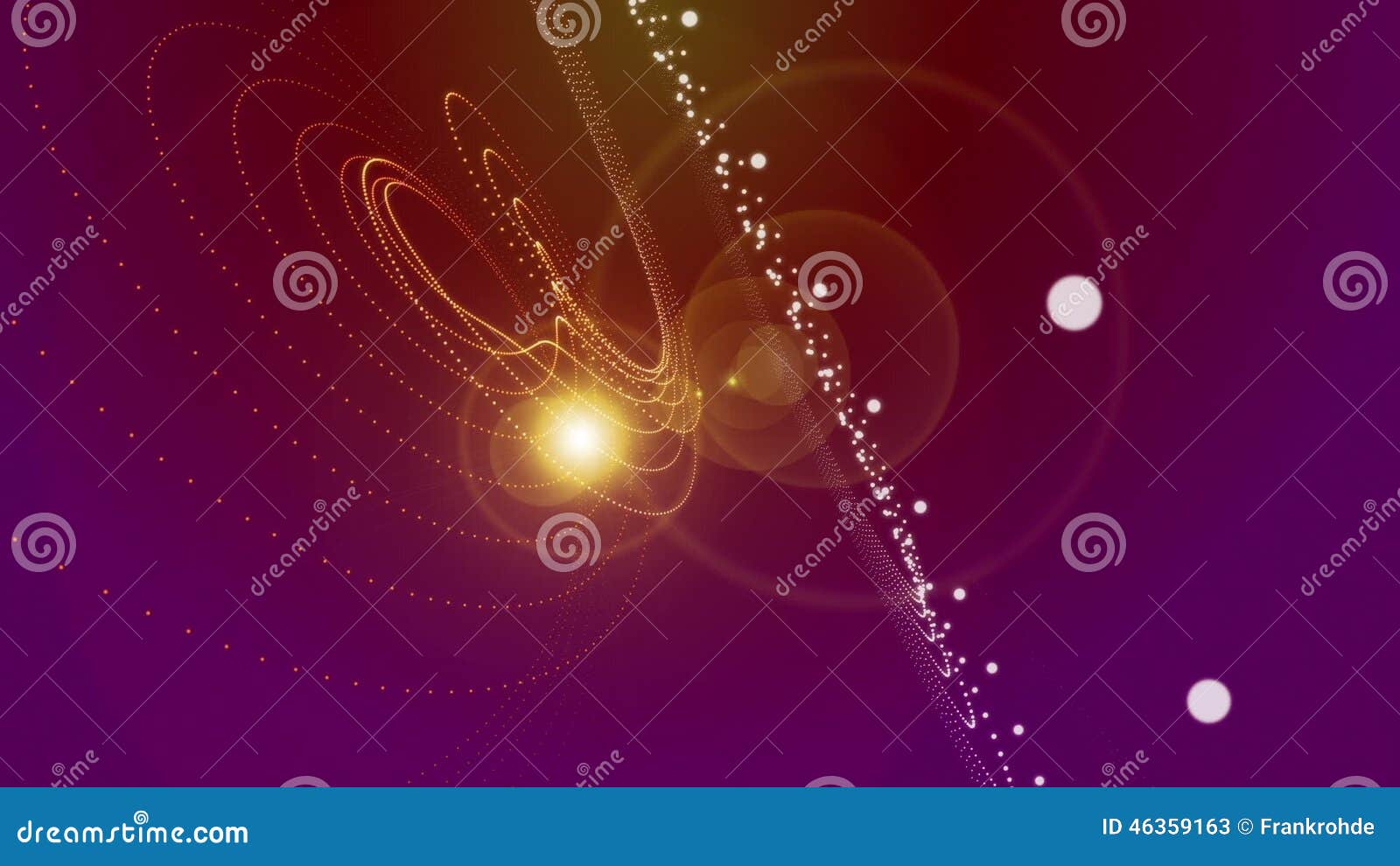 Futuristic Animation with Particle Object and Light, Loop HD 1080p ...