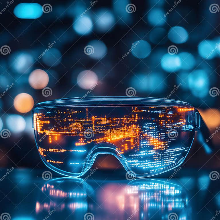 Futuristic AR Glasses Display Vibrant Holograms and Data Visualizations ... Futuristic AR Glasses Display Vibrant Holograms and Data Visualizations ...