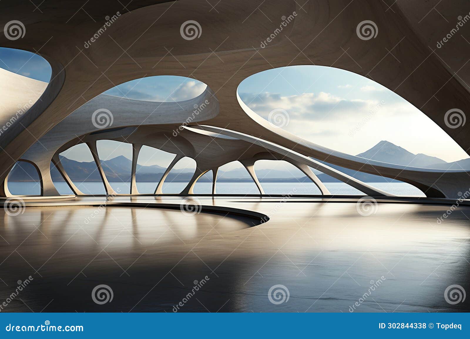 Futuristic Architecture with Fluid Design, Organic Shapes and Curved ...