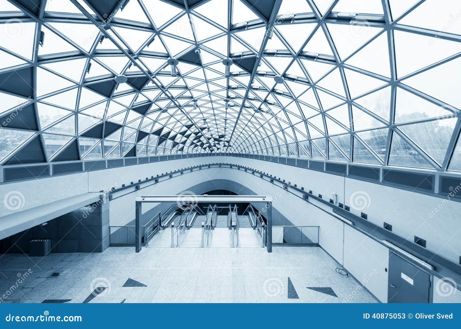 Futuristic Architecture with Large Windows Stock Image - Image of ...