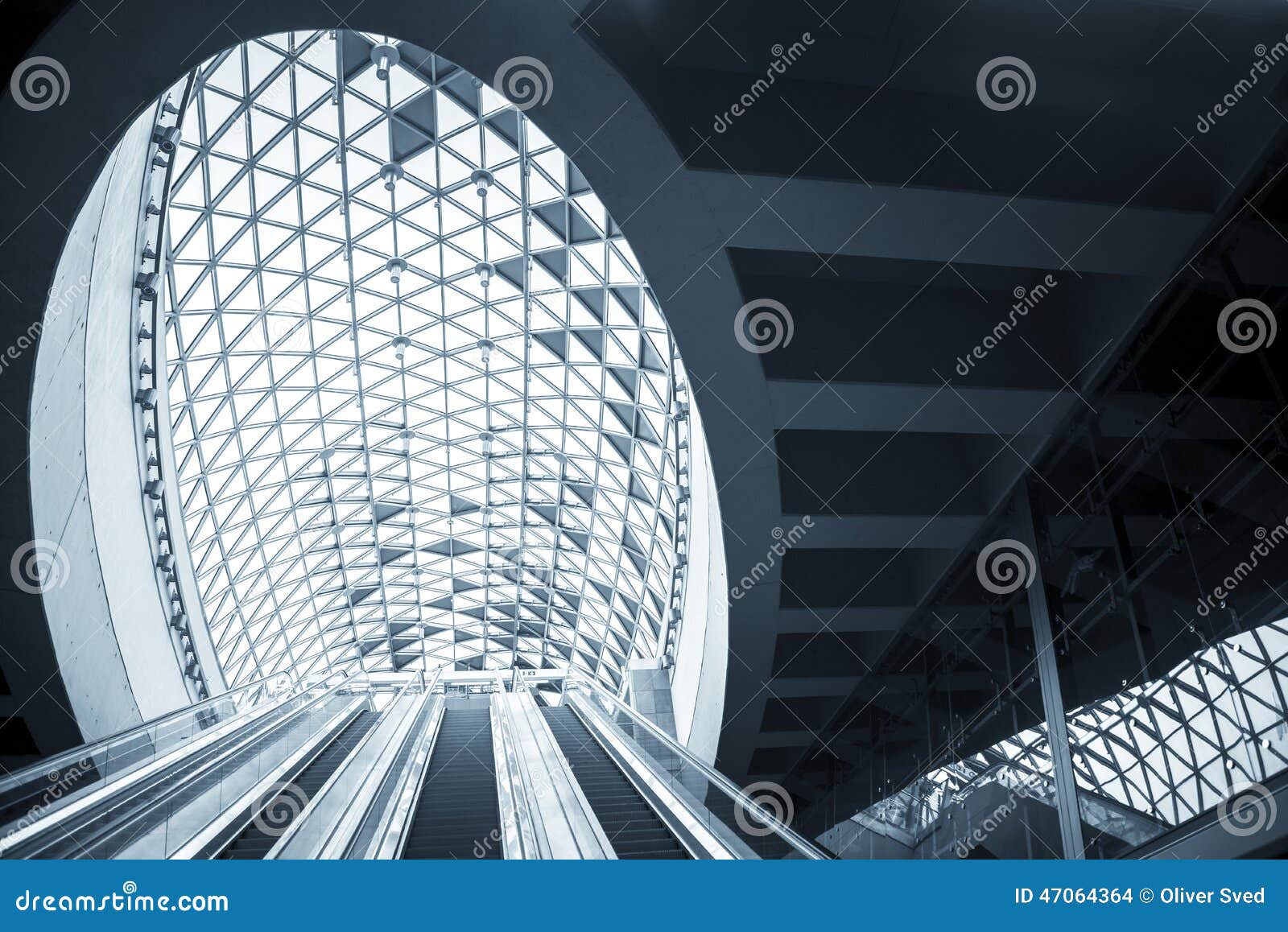 Futuristic Architecture with Large Windows Stock Photo - Image of ...