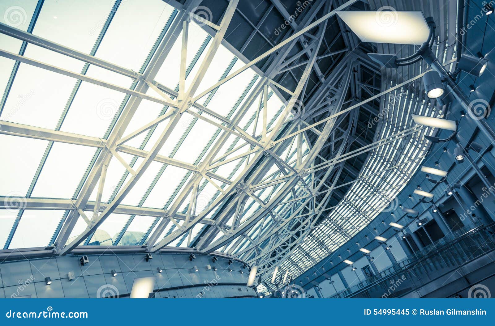 Futuristic Architecture with Large Windows Stock Image - Image of frame ...