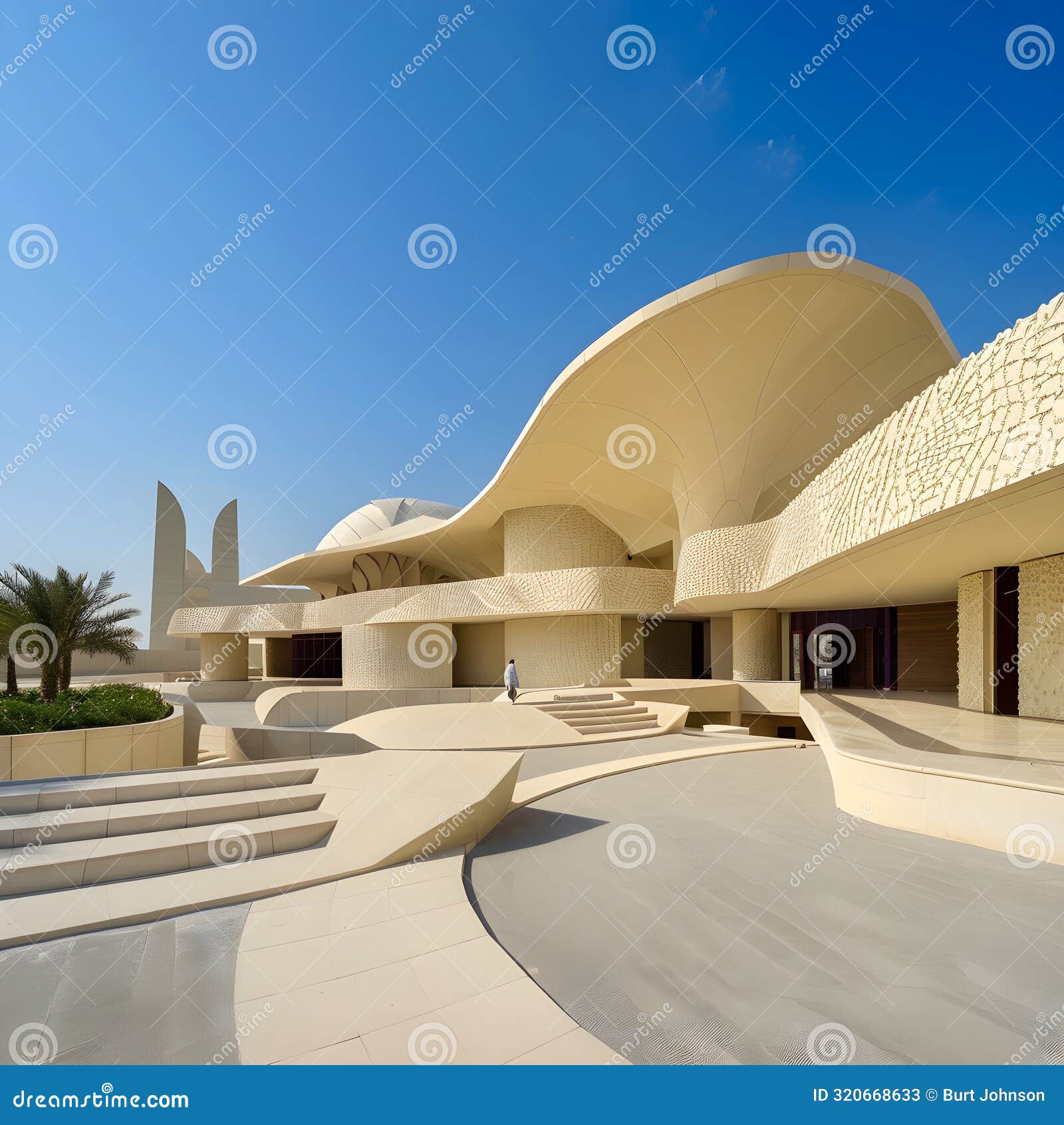 Futuristic Architecture with Sweeping Curves Stock Image - Image of ...