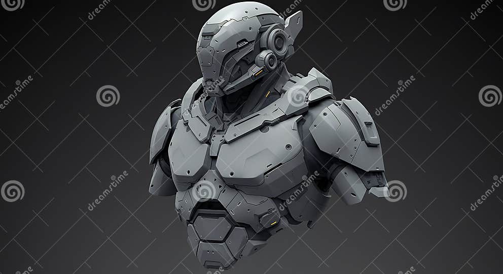 Futuristic Armor Design Concept Showcasing Advanced Protective Gear ...