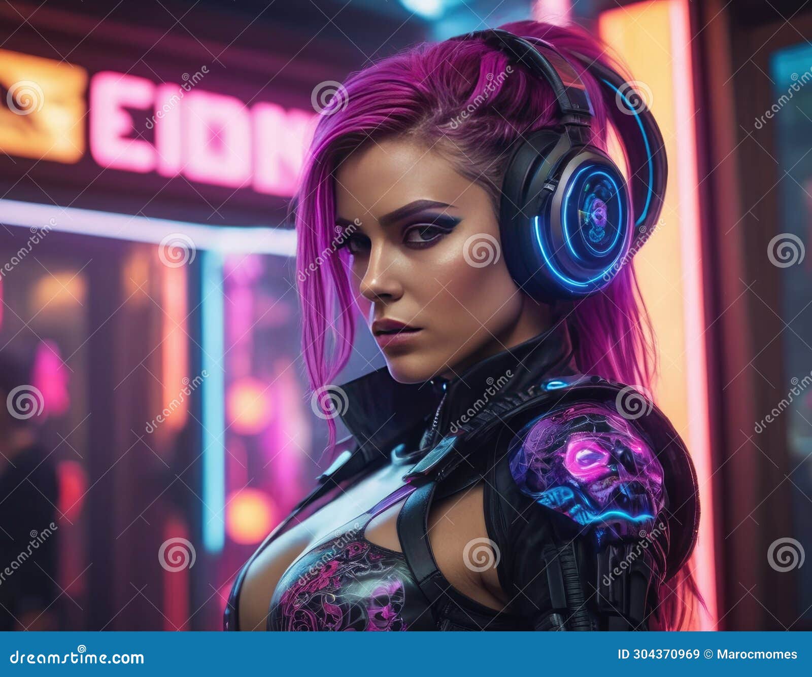 Futuristic Artificial Intelligence, Cyborg Bionic Human Robotic ...