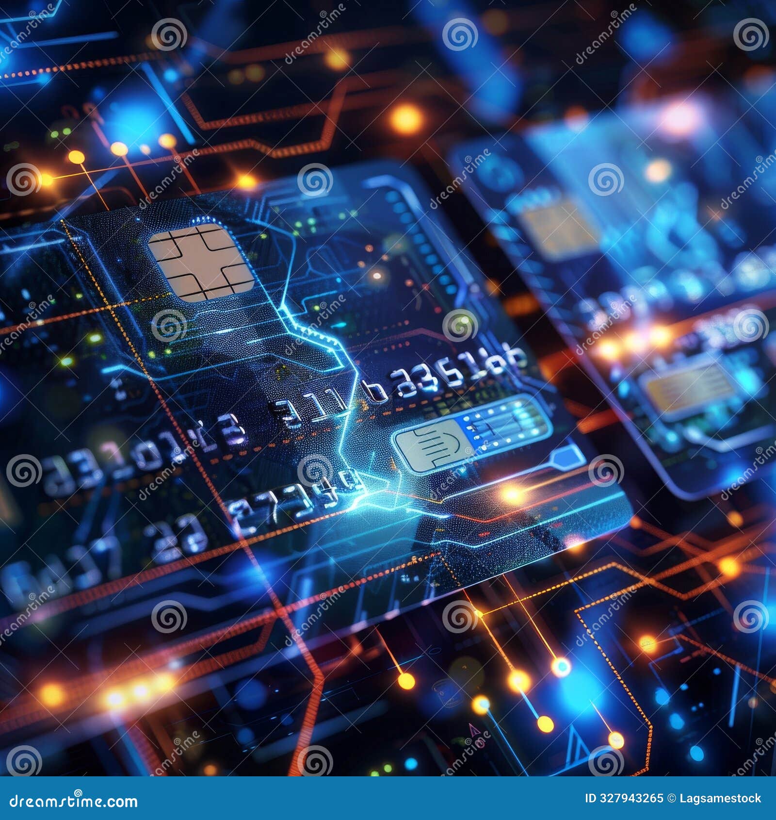 A Futuristic Artwork Inspired By The Technology Behind Credit Cards ...