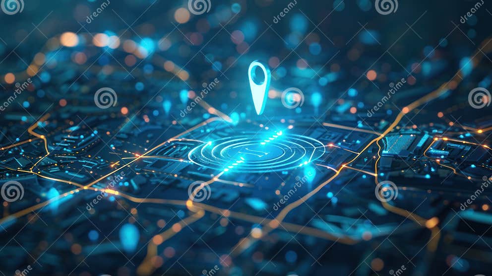 A Futuristic Atlas Navigation System Embedded in a Smart Device Stock ...