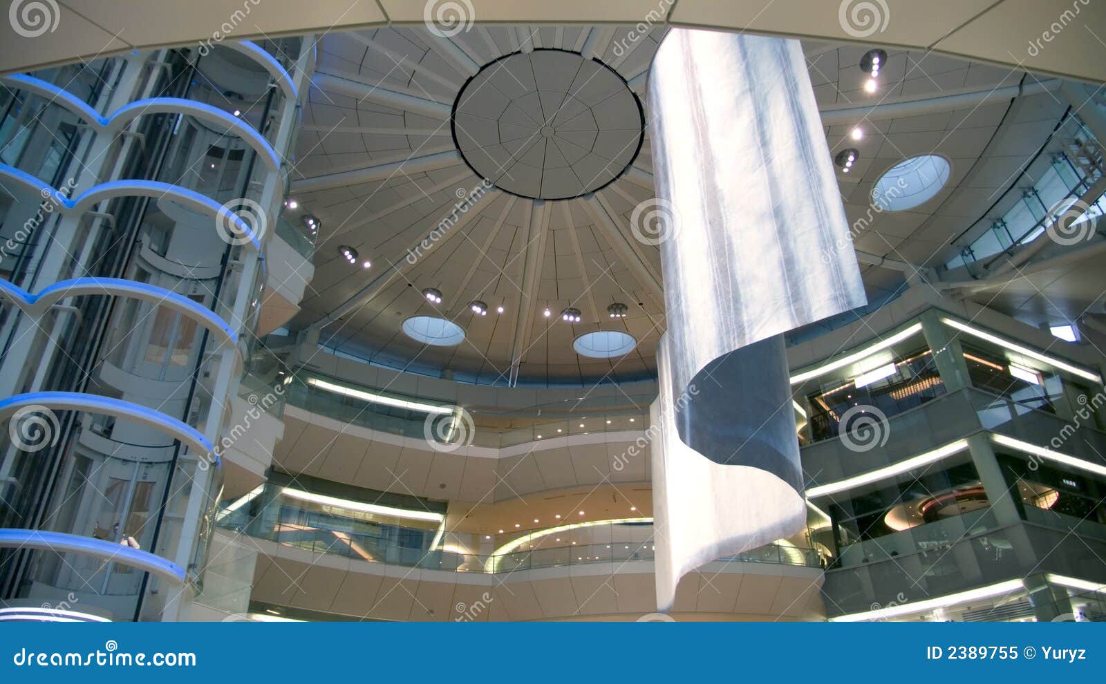 Futuristic atrium editorial image. Image of store, japan - 2389755