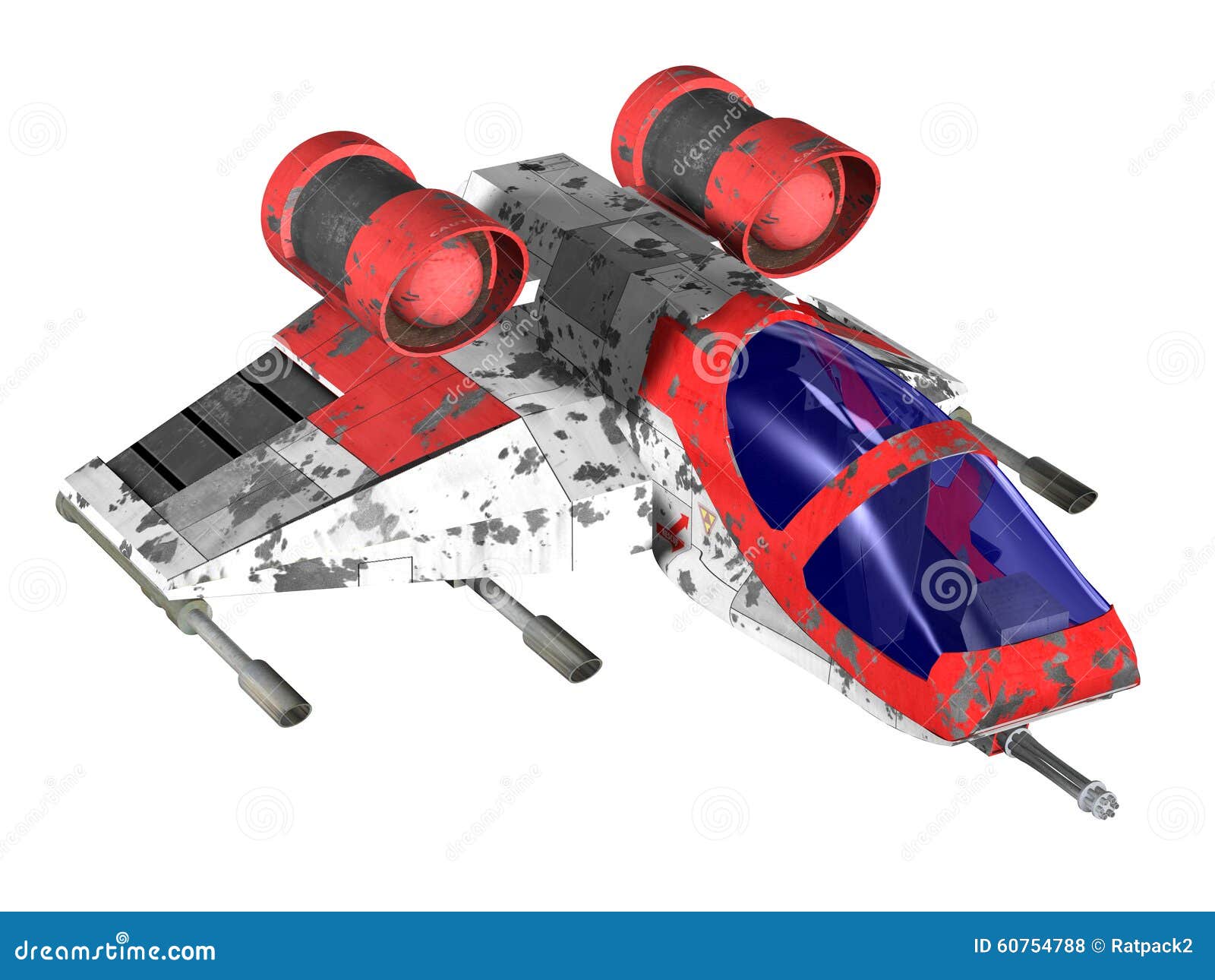 Futuristic Attack Aircraft stock illustration. Illustration of aircraft ...