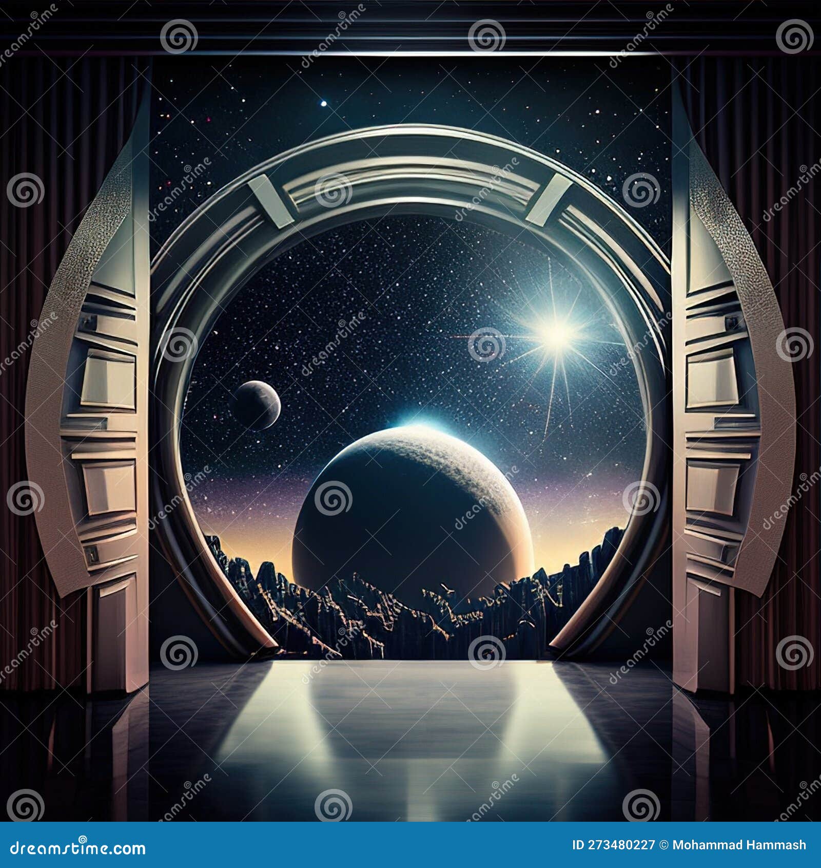 Futuristic Audition Backdrop, Made with Generative AI Stock ...