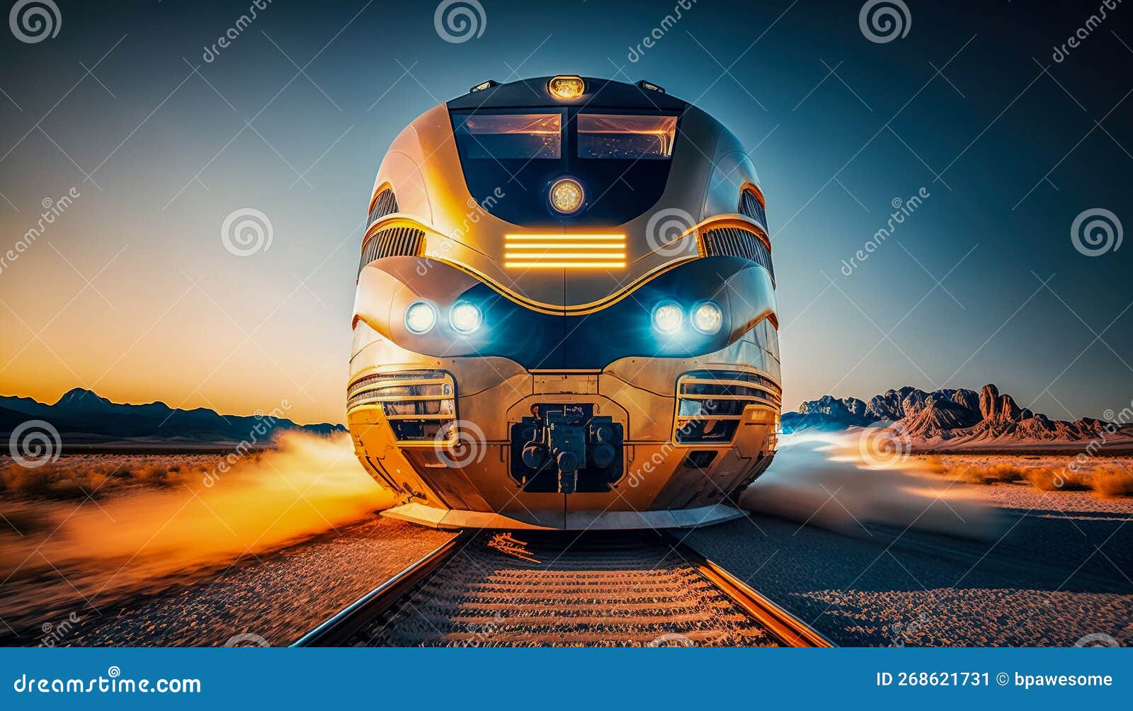 Futuristic Autonomous Train Driving through a Desert: the Future of ...
