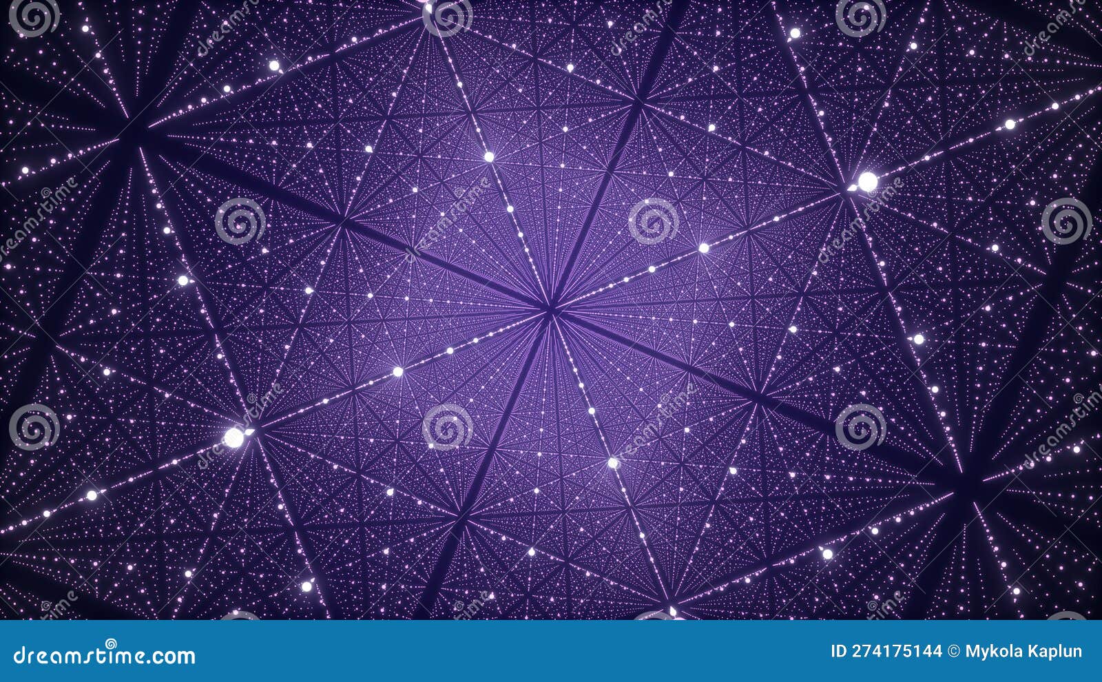 Futuristic Backdrop. Network Connection Structure Cyberspace with ...