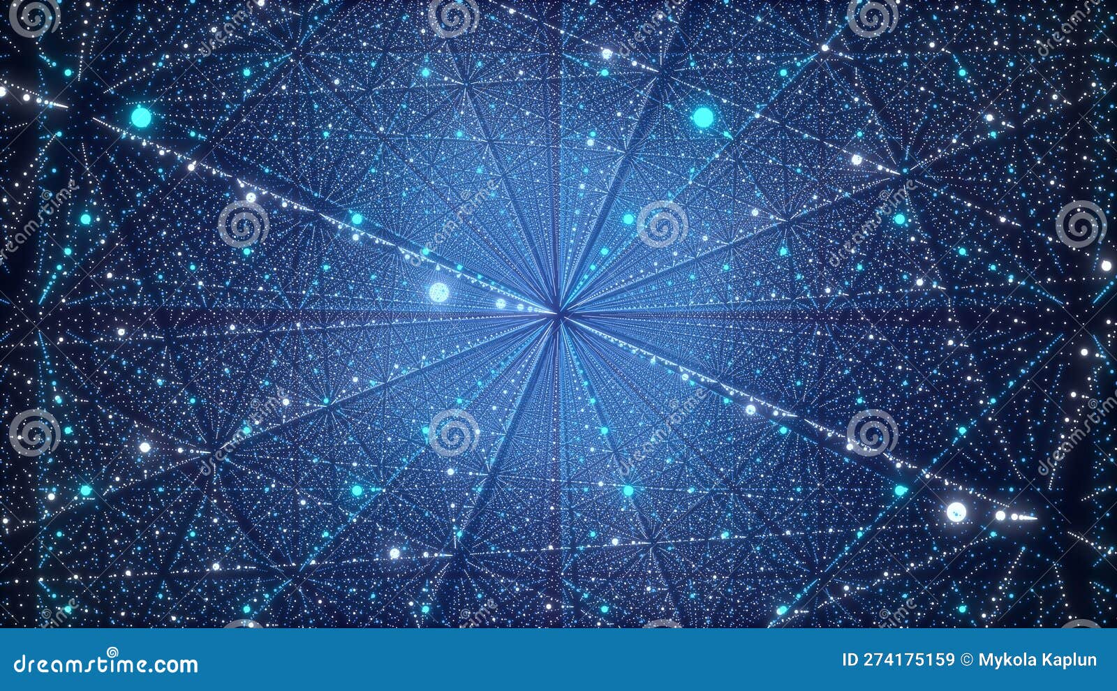 Futuristic Backdrop. Network Connection Structure Cyberspace with ...