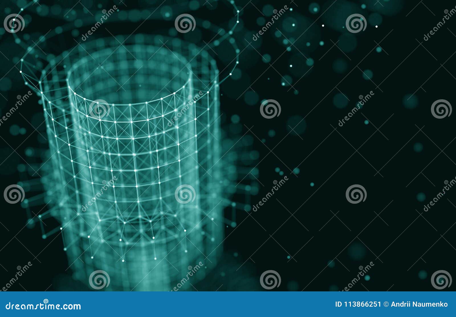 Futuristic Background. 3d Render Illustration. Abstract Architecture ...