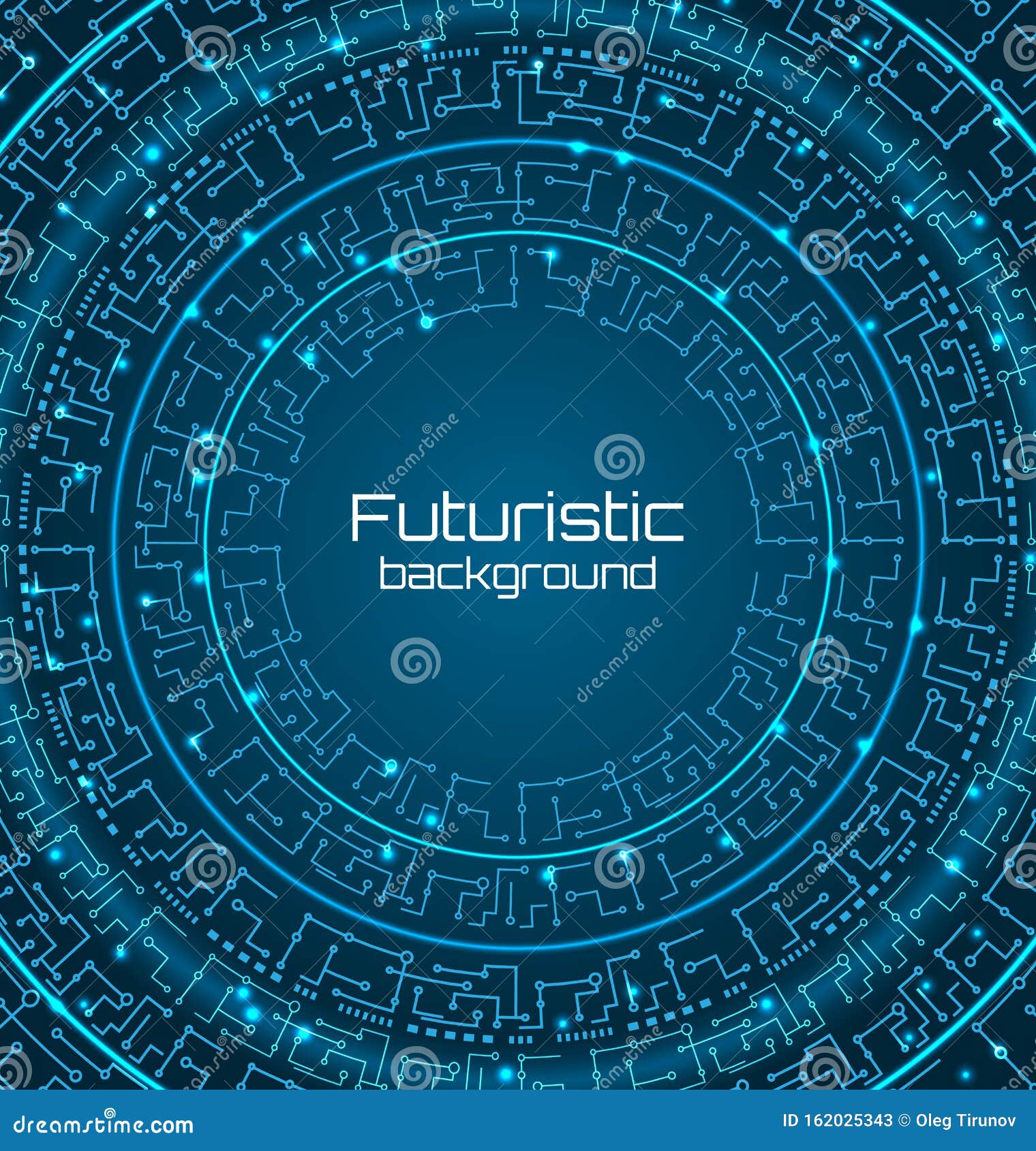 Futuristic Background, Digital Template, Techno Pattern Blue Stock ...