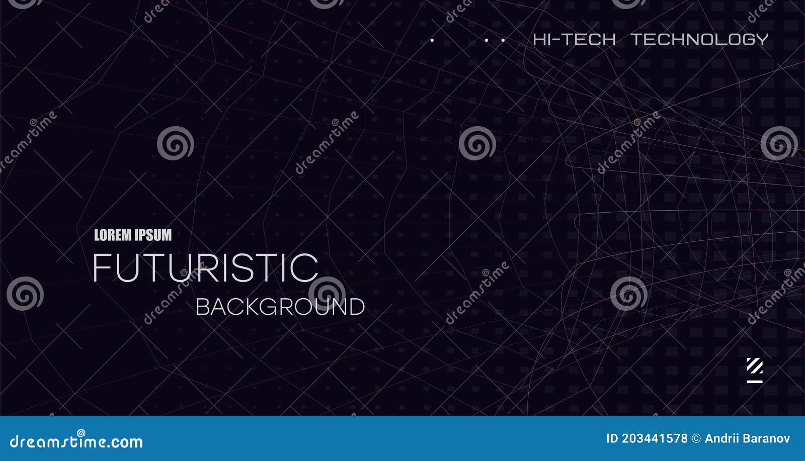 Futuristic Background with Funnel in Space. Technical Design, Open ...