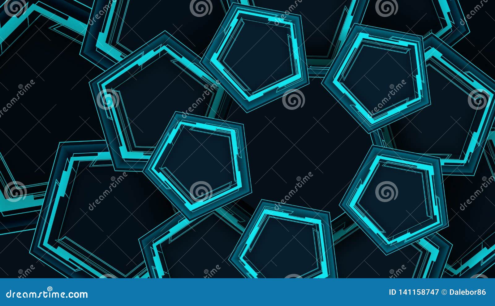 Futuristic Background with Geometric Shapes Stock Vector - Illustration ...