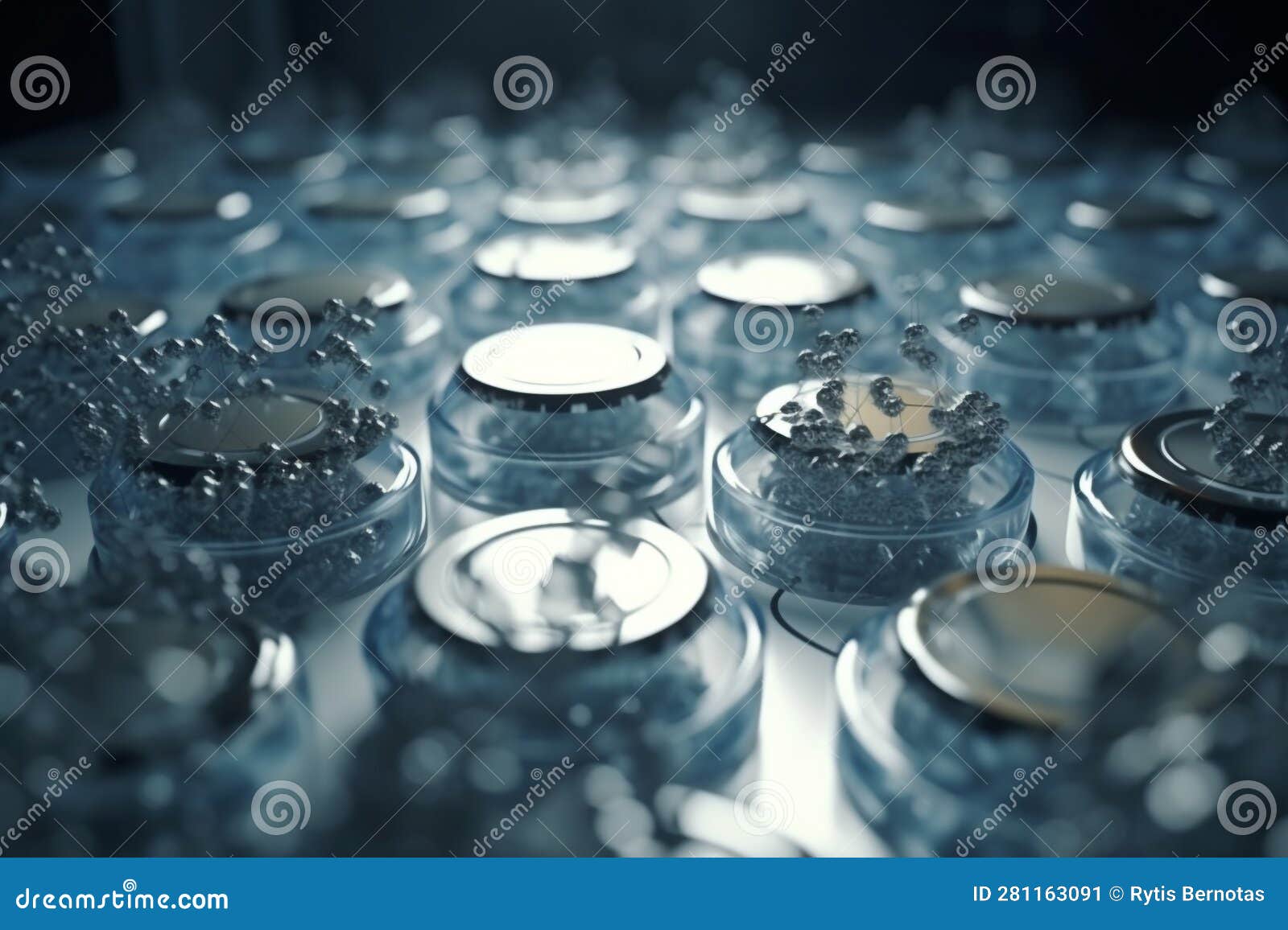 Nanotechnology Abstract Background. Generative AI Stock Illustration ...