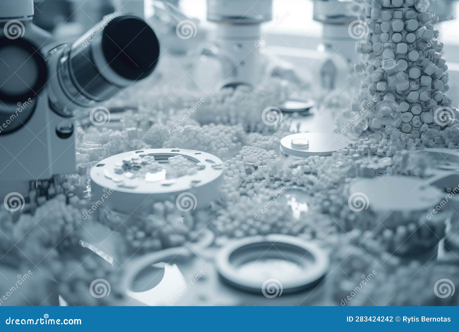 Nanotechnology Abstract Background. Generative AI Stock Illustration ...