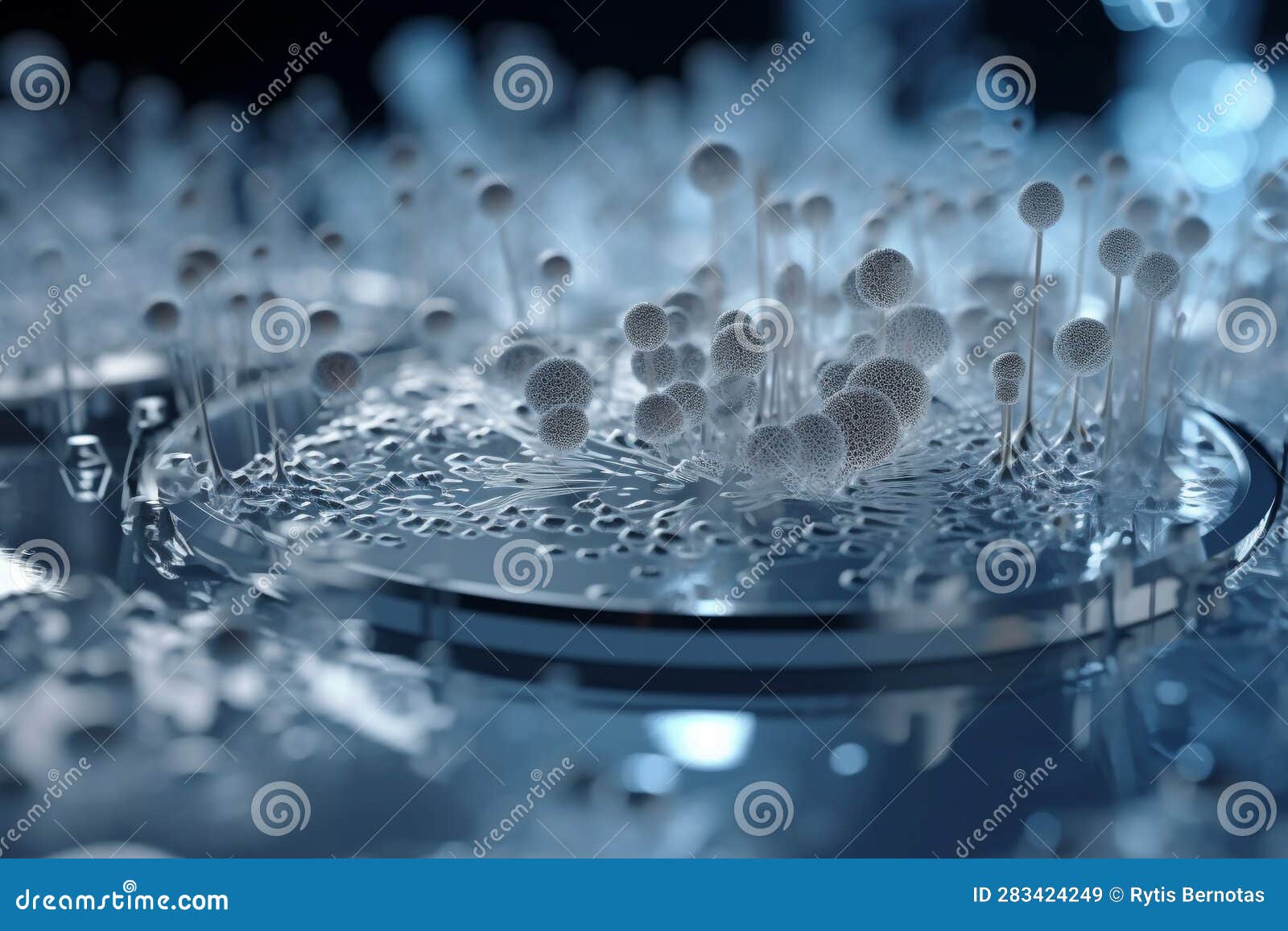 Nanotechnology Abstract Background. Generative AI Stock Illustration ...