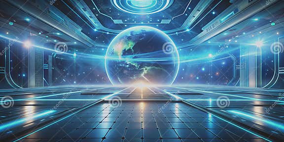 Futuristic Background Theme HD Continous AI-Created Content Stock ...