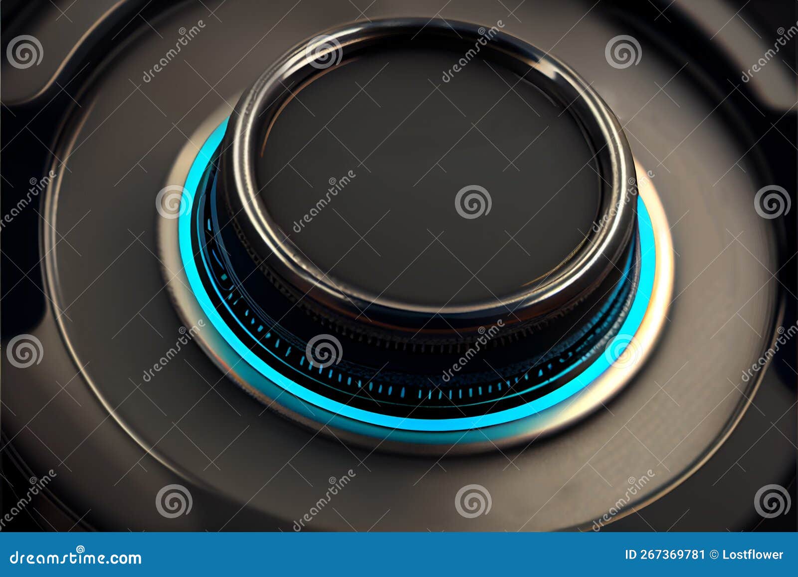 Futuristic Banner with HUD Button Template for Interface Stock ...