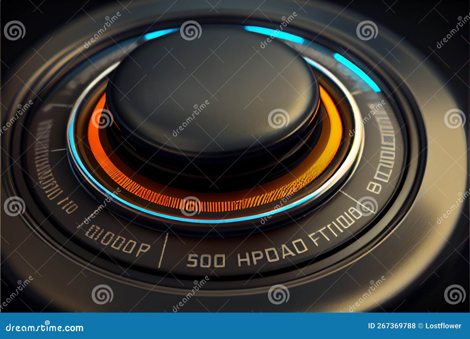 Futuristic Banner with HUD Button Template for Interface Stock ...