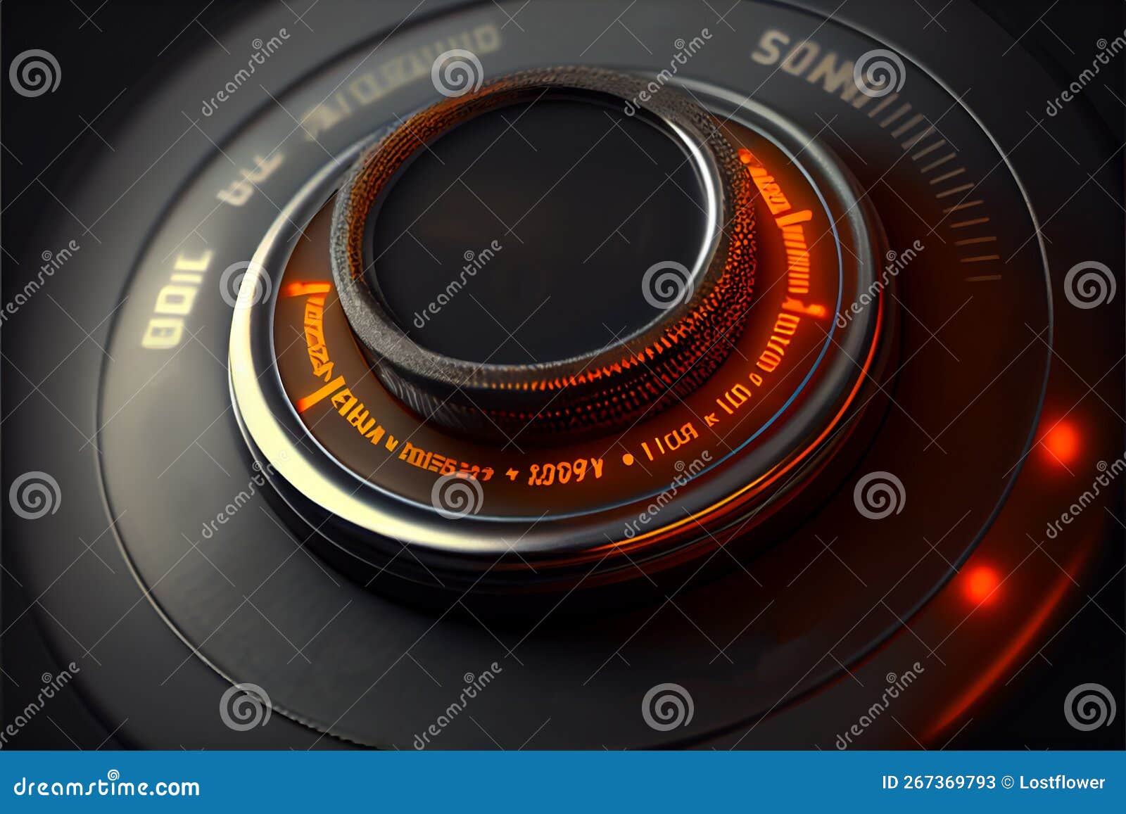 Futuristic Banner with HUD Button Template for Interface Stock ...