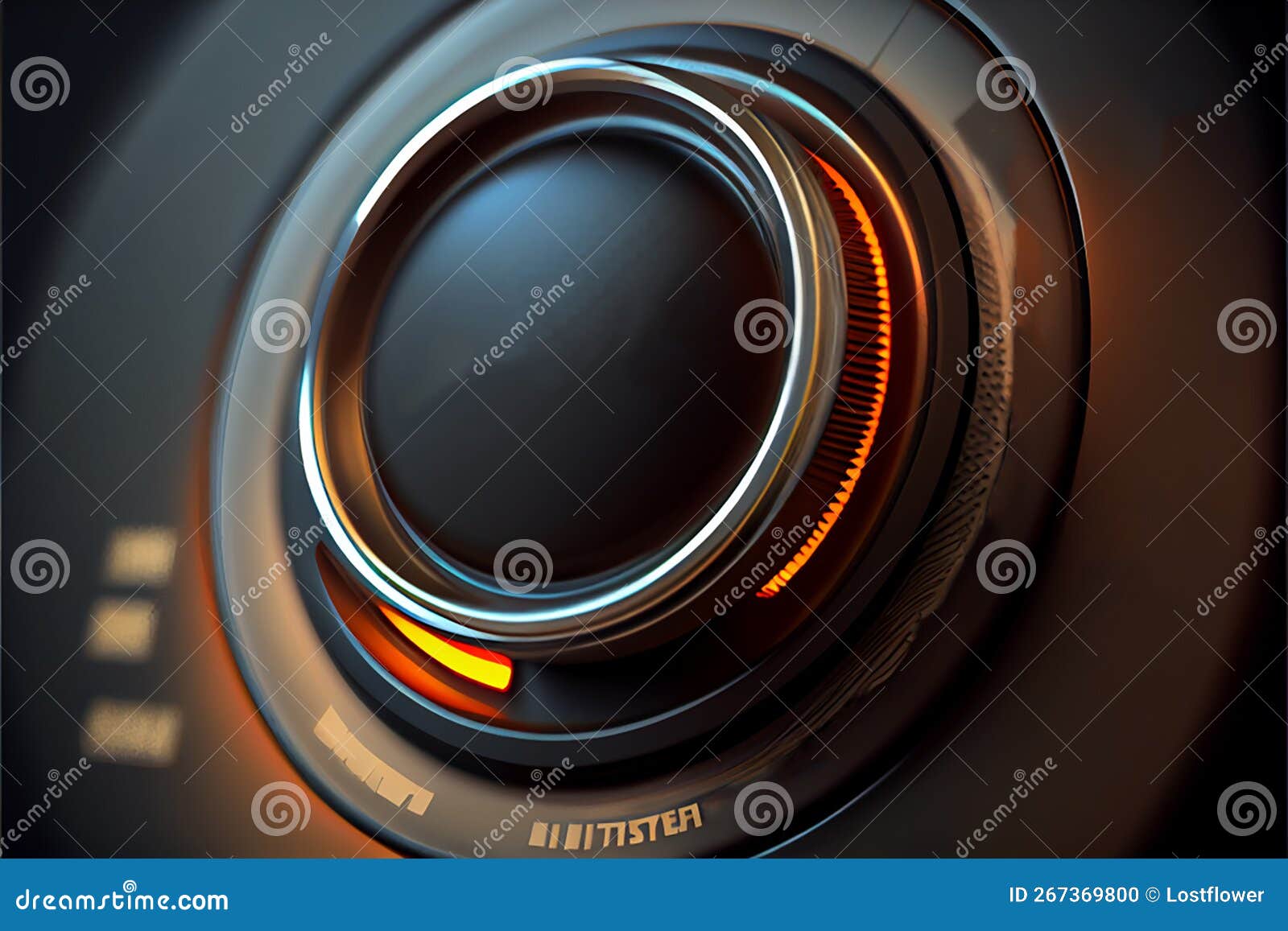 Futuristic Banner with HUD Button Template for Interface Stock ...