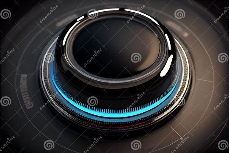 Futuristic Banner with HUD Button Template for Interface Stock ...