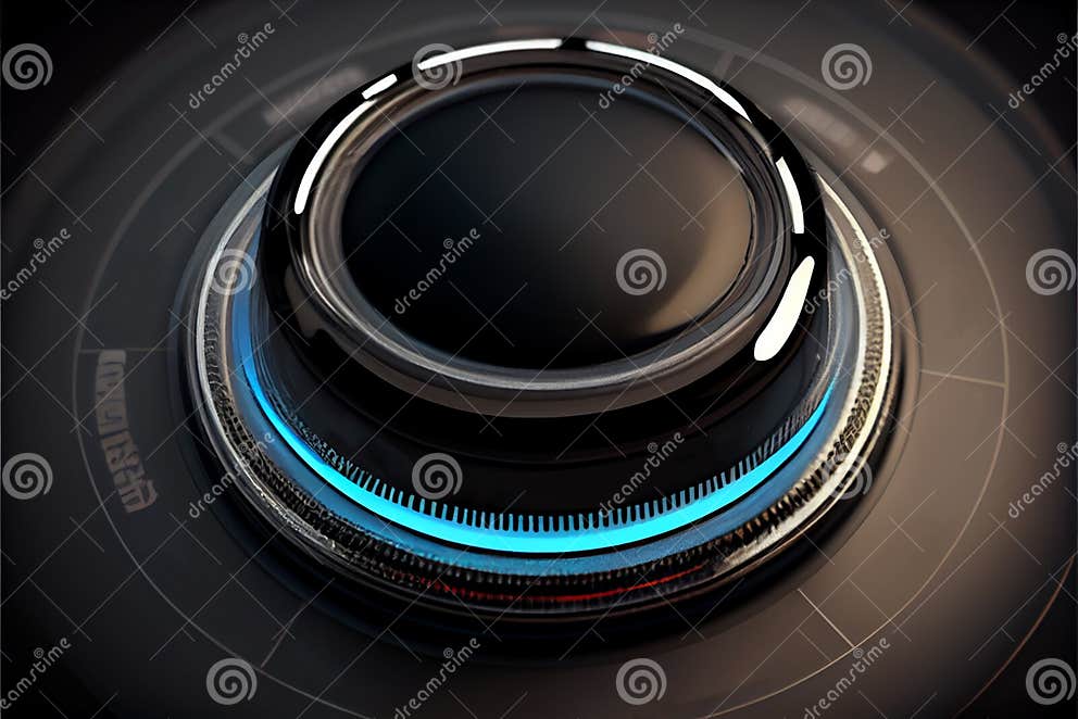 Futuristic Banner with HUD Button Template for Interface Stock ...