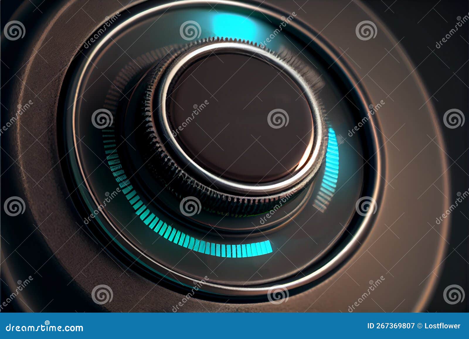 Futuristic Banner with HUD Button Template for Interface Stock ...