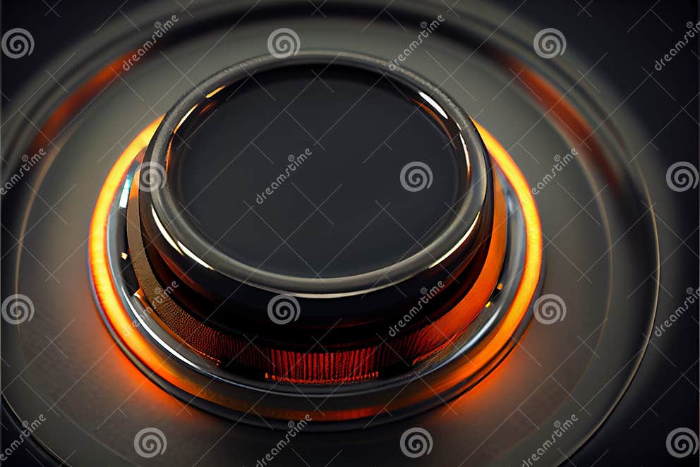 Futuristic Banner with HUD Button Template for Interface Stock ...