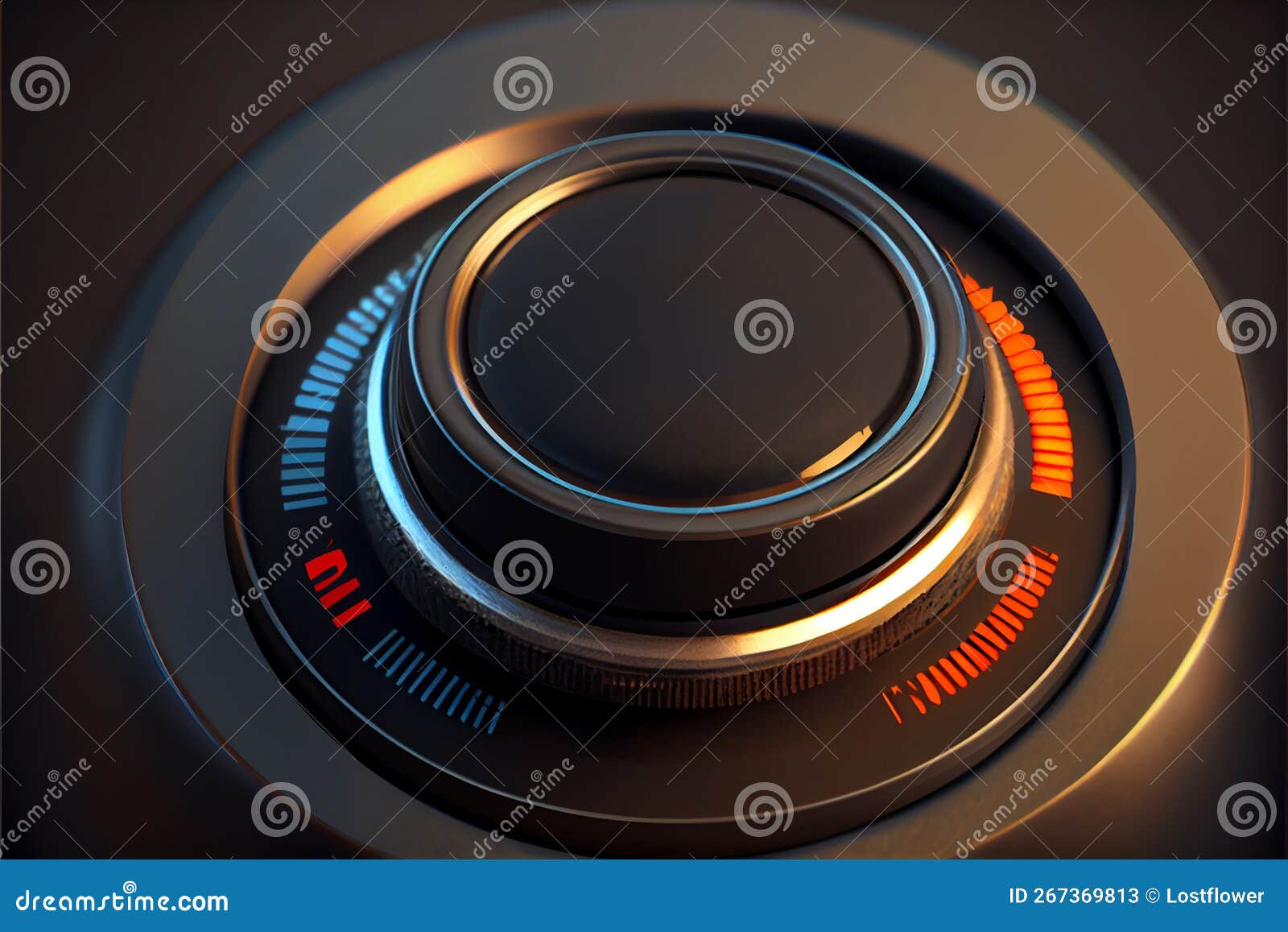 Futuristic Banner with HUD Button Template for Interface Stock ...